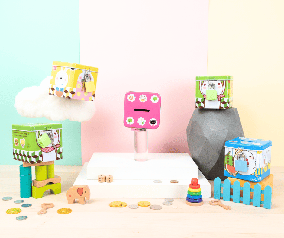 Kids Lockable Tin Piggy Bank – Rajratan Trading